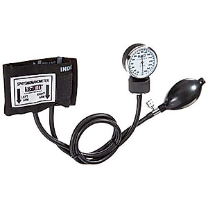 Graham-Field Labtron Patricia Sphygmomanometer - Manual Blood Pressure Monitor with XL Cuff - Black, 180X, Adult Large