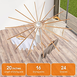 Greeze Tripod Clothes Drying Rack, Foldable Drying Rack Laundry Portable Drying Rack Indoor and Outdoor Use Octopus Drying Rack for Clothes Space Saving