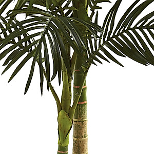 Nearly Natural 5ft. Golden Cane Palm Artificial Tree, Green