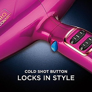 INFINITIPRO BY CONAIR 3Q Compact Electronic Brushless Motor Styling Tool/Hair Dryer, Pink