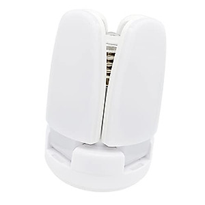 Gawany 1 Pack Mini LED Garage Light, 38W Deformable LED Garage Ceiling Lights with 4 Adjustable Panels, 6000LM 6500K E27/E26 LED Shop Lights for Garages, Workshop,Indoor, Outdoor White 256bu