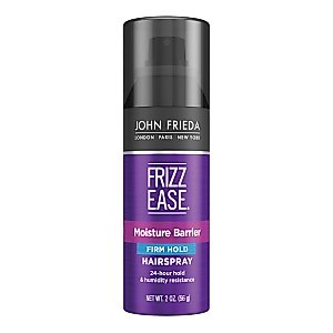 John Frieda Frizz Ease Firm Hold Hairspray, 2 Ounce, Humidity Resistant Spray, for 24-hour Hold, featuring our unique Moisture Barrier
