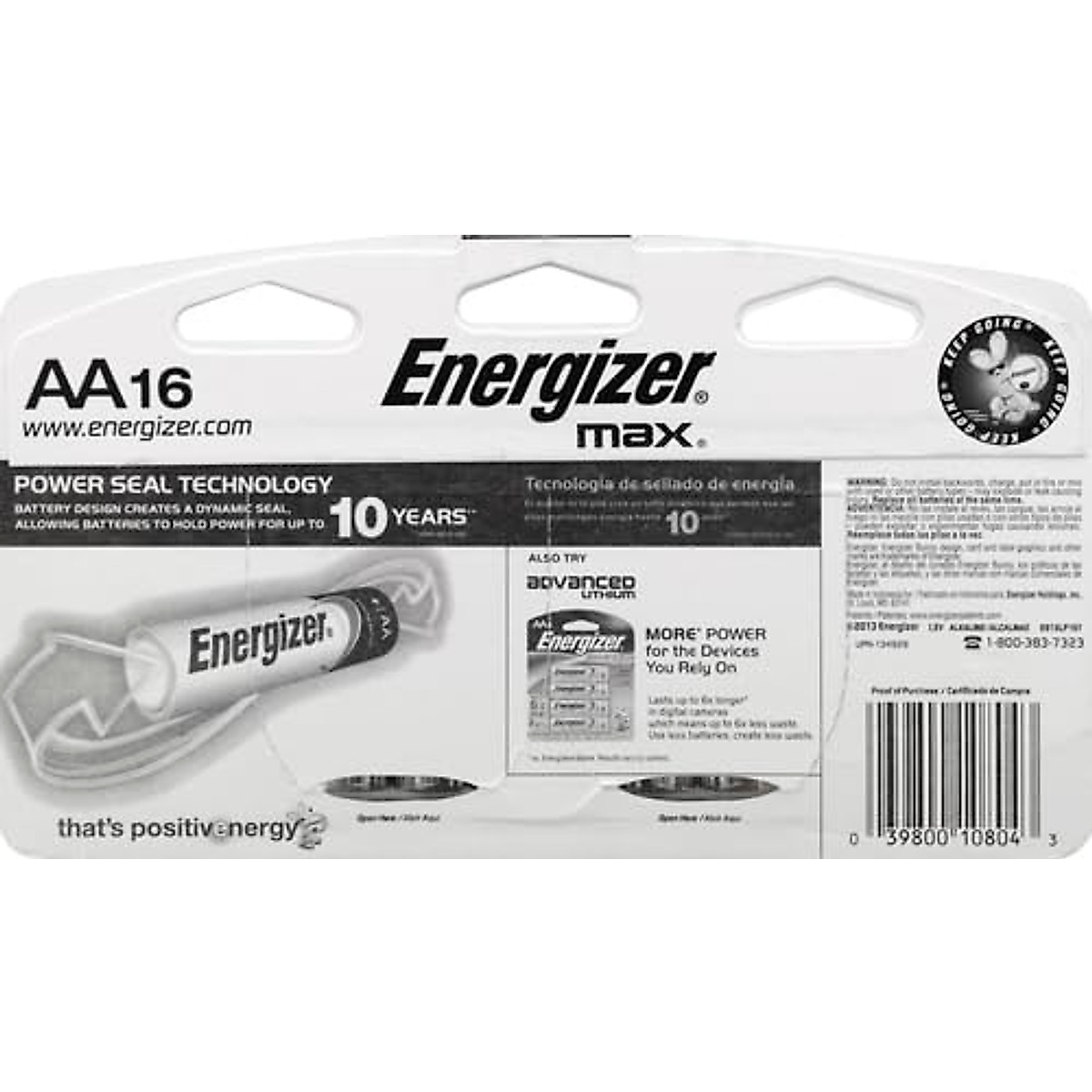 Energizer AA Batteries, Max Alkaline Batteries, 16 Count