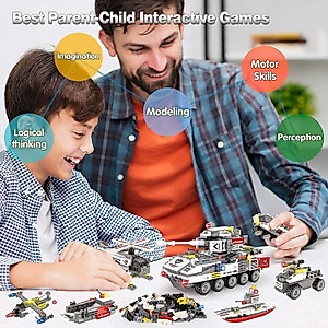 EP EXERCISE N PLAY City Military Armored Chariot Building Blocks STEM Toy Set, Age 6+, 932 Pieces