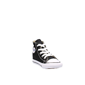 Converse Chuck Taylor All Star High Top Shoe, Black, 4 Infant (0 - 12 Months)