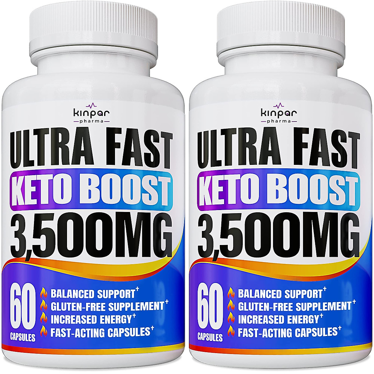 Complete Keto Pills - Keto Fast Exogenous Ketones Supplement for Improved Focus and Stamina - Advanced Weight Management, Energy, and Appetite Support - American Quality - 120 Capsules - Pack of 2