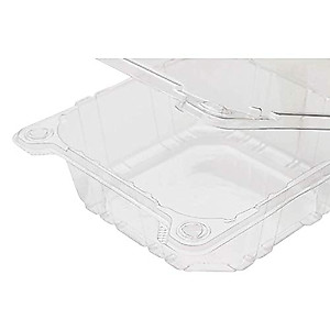 Karat FP-HC66PET-1C 6''X 6'' Pet Hinged Containers (Case of 500)