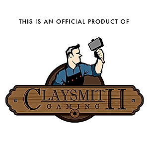 Claysmith Gaming Pack of 50 Monaco Club Poker Chips, Heavyweight 13.5-gram Clay Composite (10 Blue)