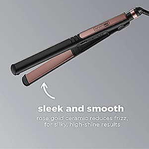 INFINITIPRO BY CONAIR Rose Gold Ceramic Flat Iron, 1-inch