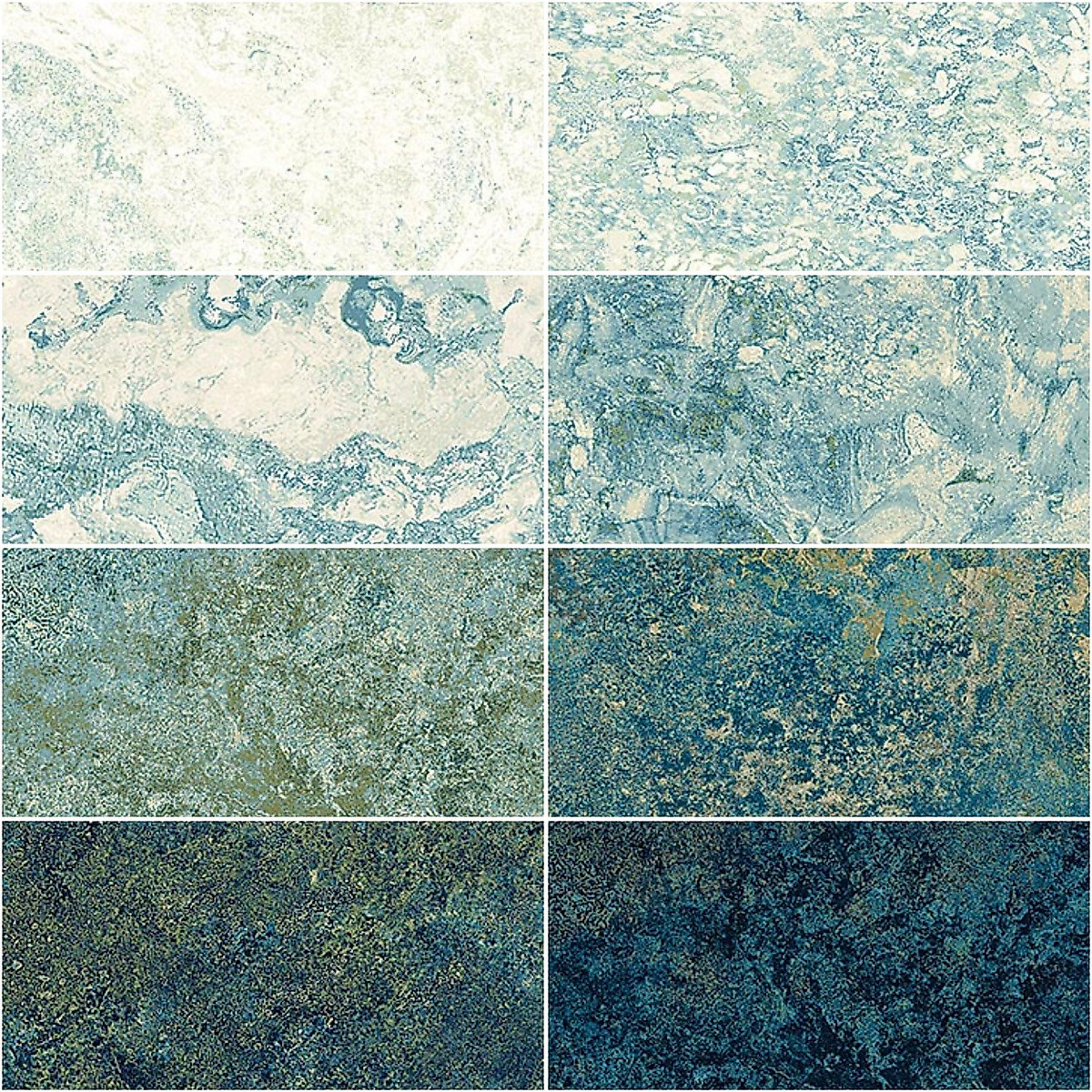 Stonehenge Gradations Blue Planet Stone Tiles 42 10-inch Squares Layer Cake Northcott