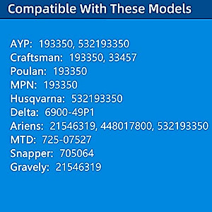 Lawn Mowers Tractor Ignition Switch 4 Position Compatible With AYP, Husqvarna, Craftsman, MPN, Delta, Poulan, Ariens, MTD, Snapper, 193350,532193350,6900-49P1,33457,21546319,448017800,725-07527,705064