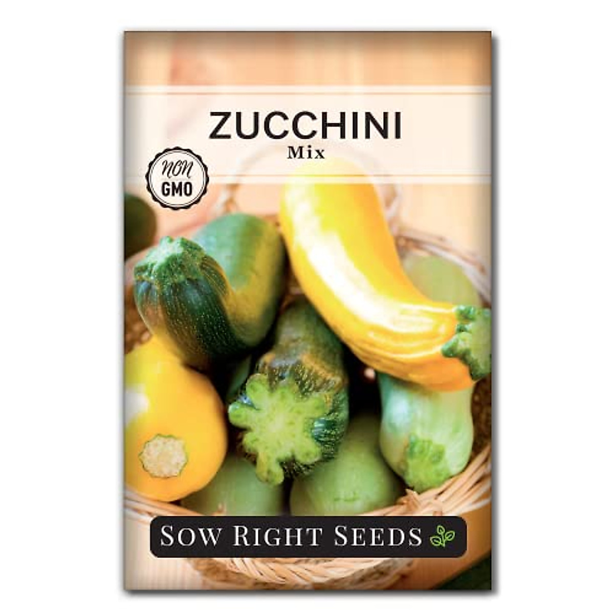 Sow Right Seeds - Zucchini Mix Seed for Planting - Non-GMO Heirloom Packet with Instructions to Plant and Grow an Outdoor Home Vegetable Garden - Vigorous and Productive - Great Gift