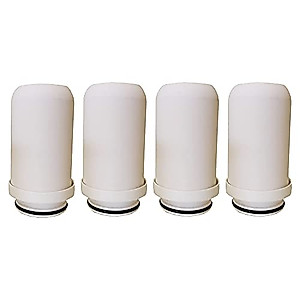 Water Stream by Little Luxury, Replacement Ceramic and Carbon Water Filters For The Luxury Home Tap Water Filter, Faucet Filtration System, Reduces Lead, Chlorine and More, 4-Pack