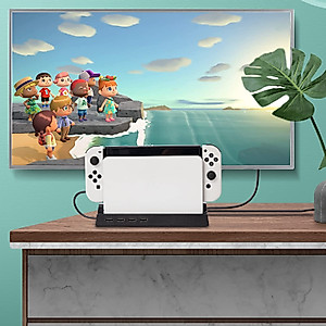 Switch Hub Dock, USB Hub for Nintendo Switch with 4 Output Ports (Does not work with keyboard and mouse)