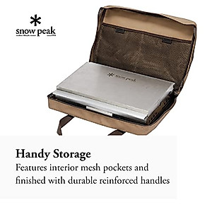Snow Peak Two Burner Stove Storage Case, Brown