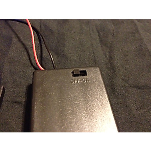 New 3 AAA 3a Battery 4.5v Holder Box Case with Switch 6'' Lead Black B7