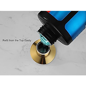 AguaStella ASF026BG Built in Soap Dispenser Brushed Gold for Kitchen Sink with Soap Bottle Countertop Pump