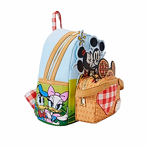 Loungefly Disney Mickey and Friends Picnic Basket Mini Backpack with Coin Bag