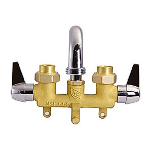 Design House 558049 Ashland Laundry Tub Faucet, Brass, 8-12", Polished Chrome