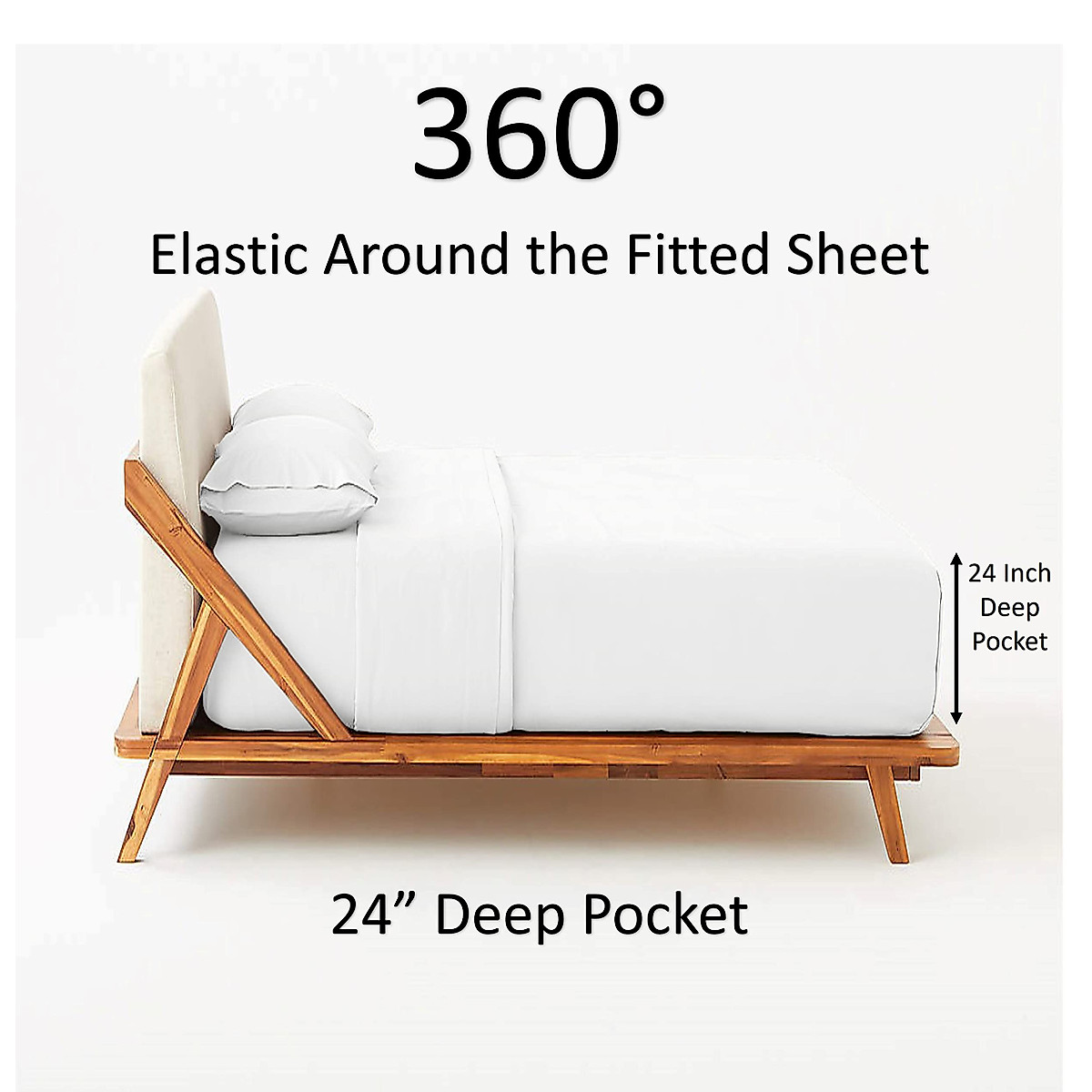 EXTRA 24" DEEP POCKET of the fitted sheet, Real 1000-Thread-Count, 100% Egyptian Cotton |Queen Size, Taupe Color| 4 PC Sheet Set, 1000TC Egypt Long Staple Cotton, Breathable Soft Silky Sateen Weave