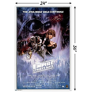 Trends International 24X36 Star Wars: The Empire Strikes Back - One Sheet 2 Wall Poster, 24" x 36", Unframed Version