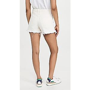 Free People Women's Makai Cutoff Jean Shorts, Bright White, 26