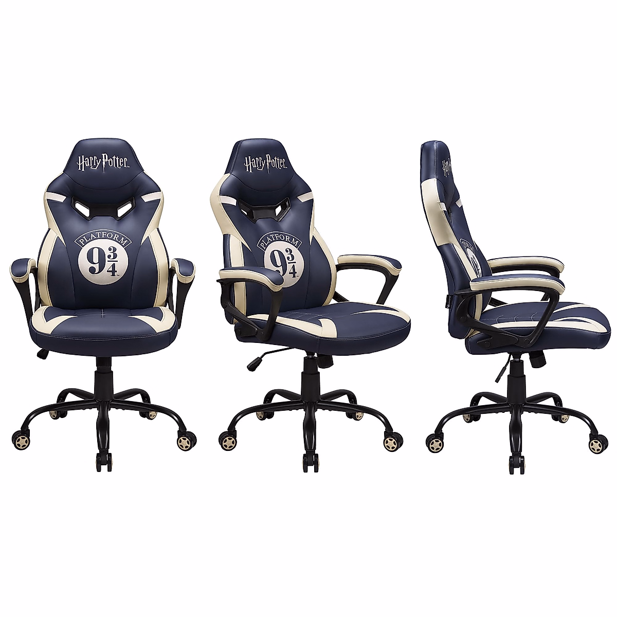 SUBSONIC Harry Potter - Junior Gamer Chair 9 3/4 Blue - Gaming Office Chair for Child and Teen - Official License