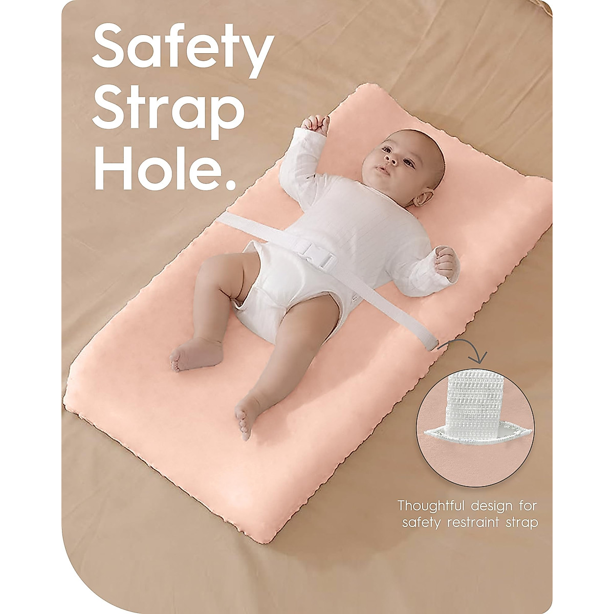 Changing Table Sheets - TotBasic Premium Soft Pink Diaper Changing Pad Cover, Ultra Stretchy Green Changing Table Cover - Suit for Baby Boy and Baby Girl, 2 Pack (Sage + Blush)