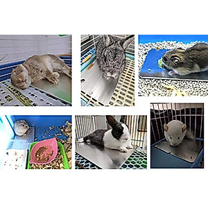 Comtim Pet Cooling Mat for Rabbit Hamsters, Self Cooling Mat Pad for Hamster Guinea Pig Chinchilla Kitten Cat and Other Small Animals, Pet Cool Plate Ice Bed - Perfect for Hot Summer Weather, S