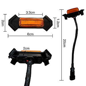 4Pcs LED Grille Light Kit Compatible for 2016-2021 Toyota Tacoma SR5 Extended Cab Pickup 4-Door (Amber)