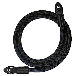 VKO Camera Strap,Rope Camera Strap Compatible with Sony Canon Nikon Fuji DSLR SLR Mirrorless Camera Rope Strap 100cm Black