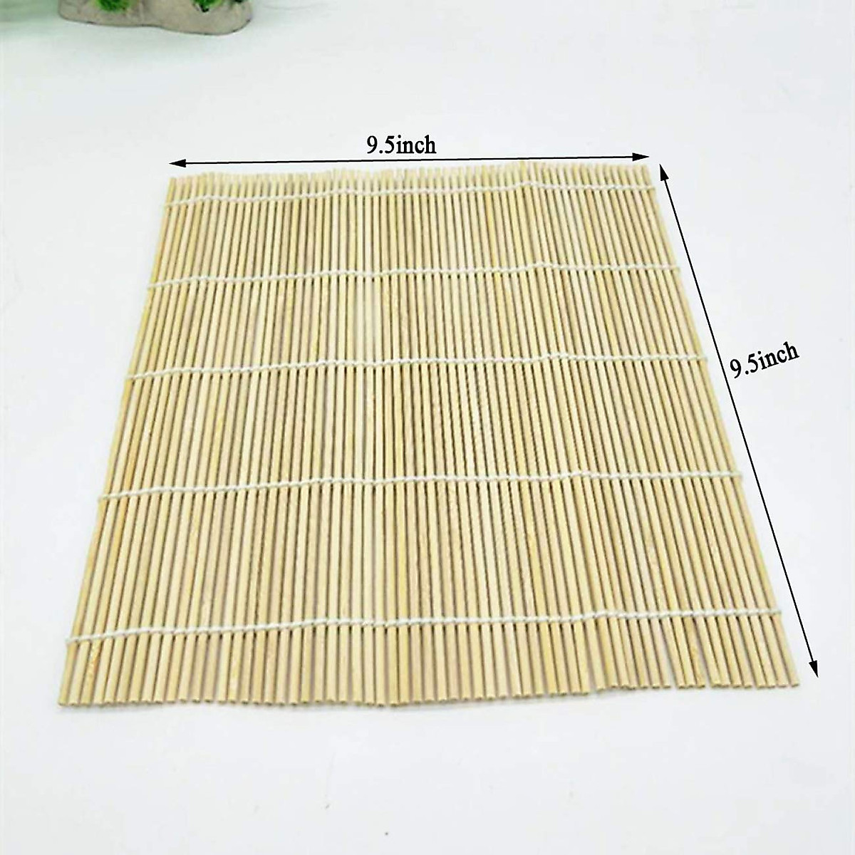 Bamboo Sushi Rolling Mat, 9.5x9.5 Inch, 4 Pcs Set