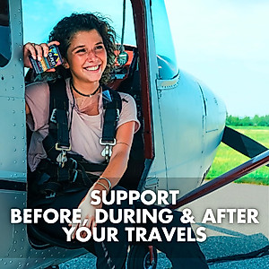 Co-Pilot All-in-1 Travel Supplement: Jet Lag Prevention + Ashwagandha, Rhodiola, D3+ for Immune Support, Energy, Digestive Health | Airplane Travel Essentials Multivitamin - Vegan | 60 Count