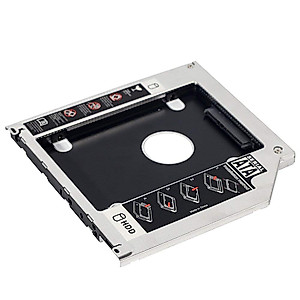 Padarsey 2nd HDD SSD Hard Drive Caddy Tray Replacement for MacBook Pro 13/15/17 inch A1278 A1286 A1297 2008 2009 2010 2011 2012 Internal Laptop CD/DVD-ROM Optical SuperDrive Adapter to 2.5 Inch 9.5MM