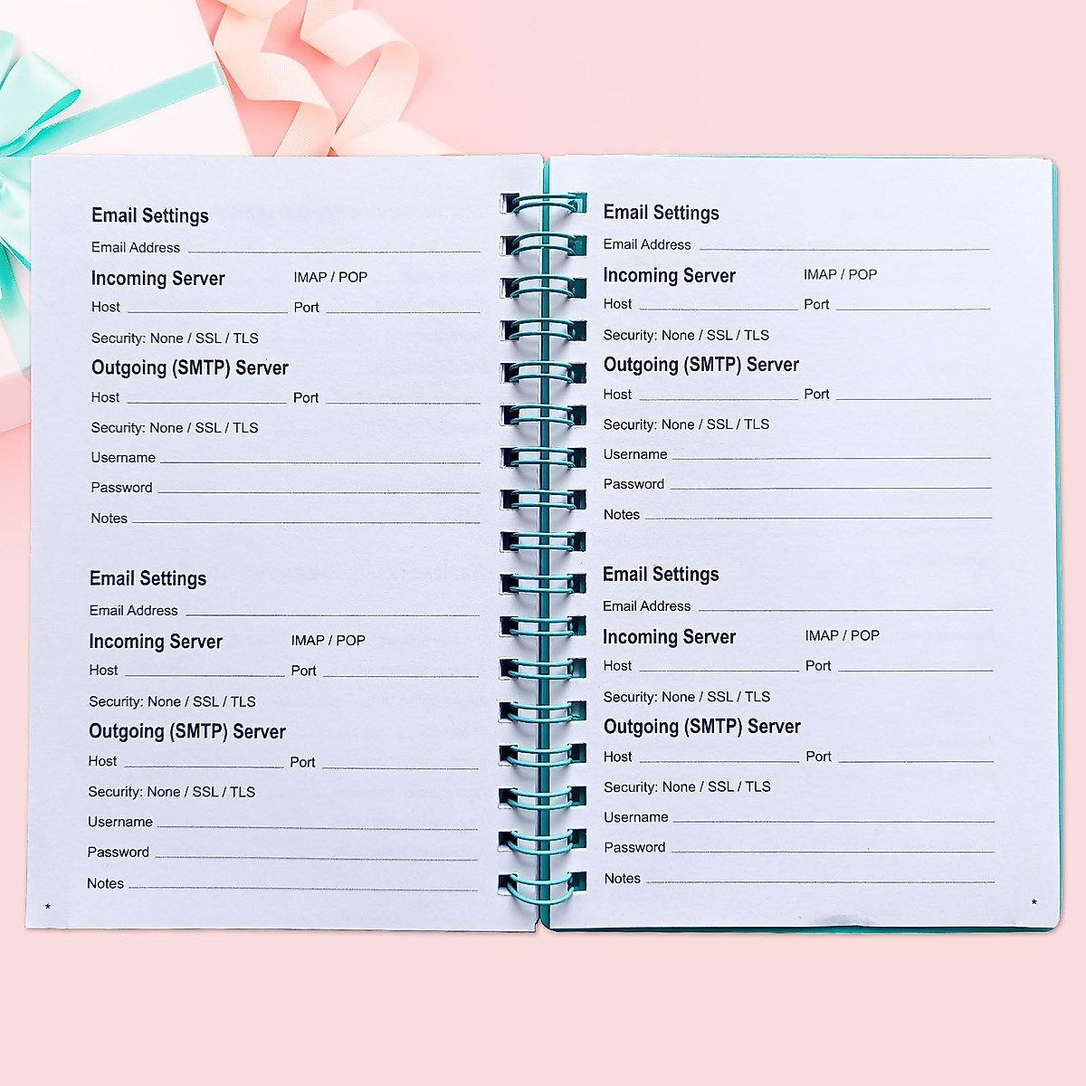 Discreet Password Book with Alphabetical A-Z Tabs - Password Notebook for Internet Website Address Login, Password Keeper and Organizer, No Title on The Cover, 6" x 4", Green