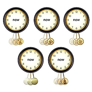 Now Clock - Mindfulness, Zen, Buddhist Decor for Your Home, Office, Yoga or Meditation Room - Unique Gift That Helps You to Be Present & Relax into The Power of Now - (Om Pendulum)