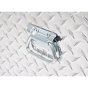 Lund 9436WB 36-Inch Aluminum Wide Flush Mount Single Lid Truck Tool Box, Diamond Plated, Silver