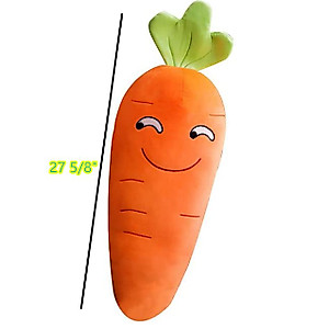 XIZHI 27 5/8inch Carrot Hugging Pillow, Kids Pillows Plush，Cute Stuffed Animals Doll Toy Gifts,for Bedroom, Sofa, Office Decoration