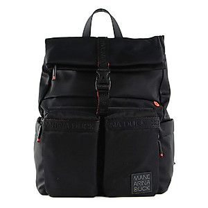 Mandarina Duck Unisex's Backpack Daypack, Black, Warrior
