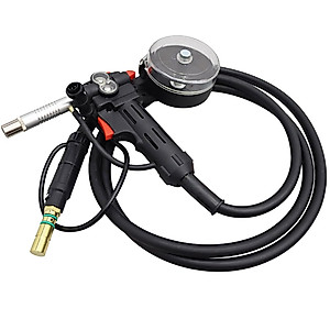 INTSUPERMAI Aluminum Spool Gun Fit for Miller 300371 Millermatic 140 180 211 Spoolmate 100 Torch with 3m(9.8ft) Cable 10 x 0.8mm Conductive Nozzle