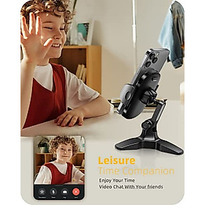 Cell Phone Stand for Desk, Adjustable Desk Phone Stand, Thick Case Friendly Cell Phone Holder Desk, Heavy Duty Phone Stand for Recording Office Home, Compatible with iPhone 14 13 12 11, Galaxy s20