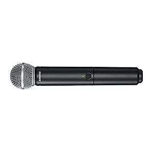 Shure BLX288/SM58 UHF Wireless Microphone System - Perfect for Church, Karaoke, Vocals - 14-Hour Battery Life, 300 ft Range | Includes (2) SM58 Handheld Vocal Mics, Dual Channel Receiver | J11 Band