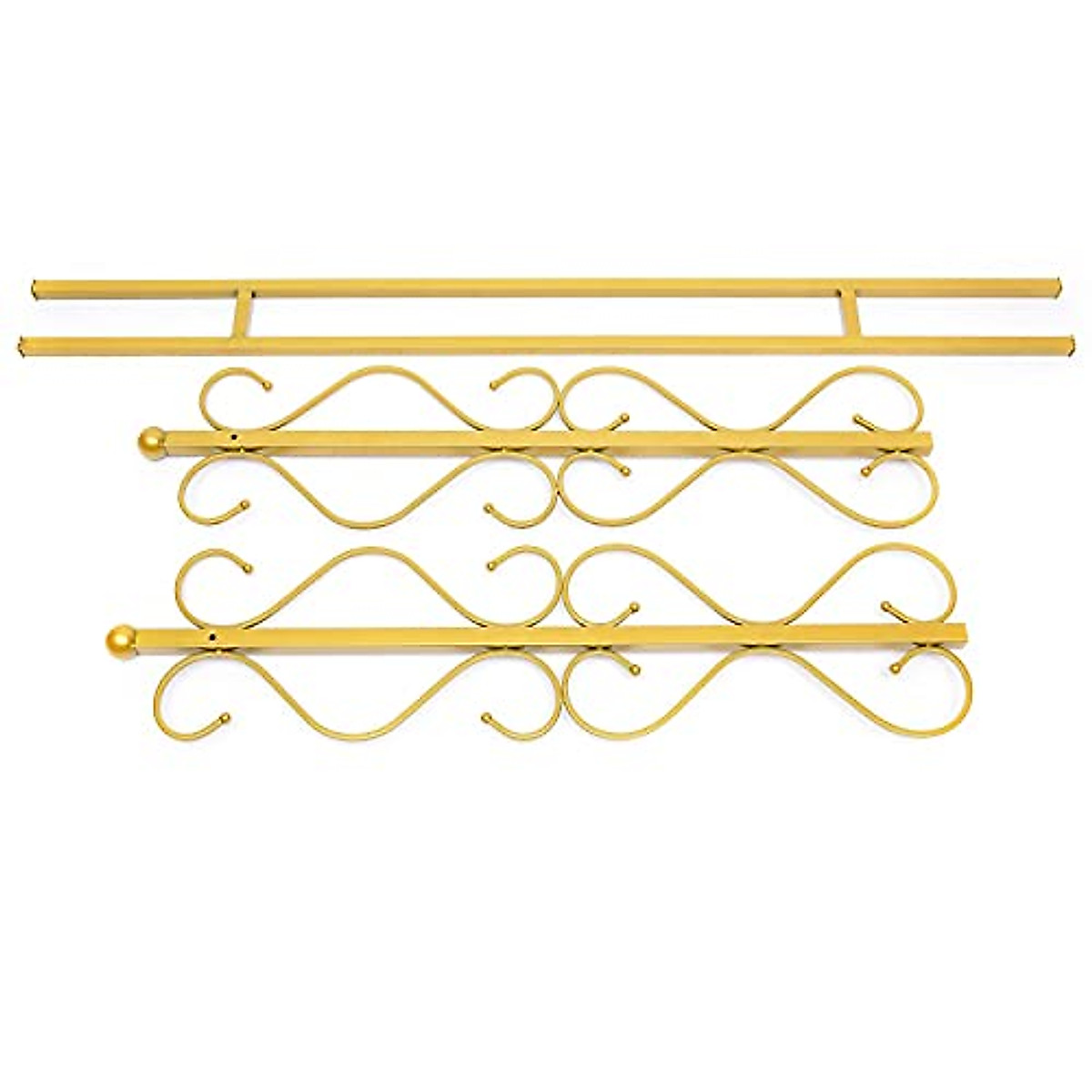 80.7"Retail Gold Clothes Racks for Boutique Wedding Dress Display Stand ,Heavy Duty Commercial Garment Rack Rod, Large Metal Floor Standing Hanging Boutique Display Clothes Rack,Industrial Pipe Rack