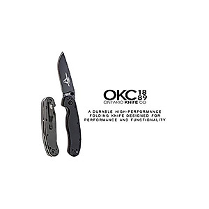 Ontario Knife 8861 Folding Knife, Black