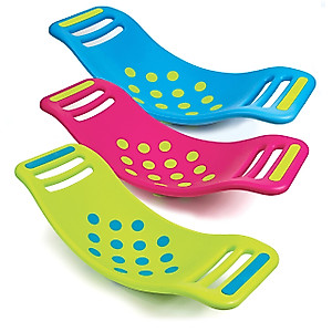 Fat Brain Toys Teeter Popper, Indoor Toddler Sensory Toys for Ages 3 and Up, Pink