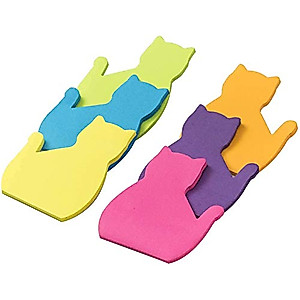 180 Sheets Cat Sticky Notes Set, Cat Lover Gifts for Women, Cute Cat Office Supplies, Office Desk Accessories for Work School Office