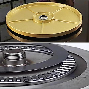 VERDDE Black Glass Lazy Susan Turntable 30in, Rotating Dining Table Service Tray For Food Delivery, Premium, Thickness 12mm - Ideal For Restaurants & Home (Size : 90 cm (36 in))