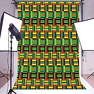 8x12 FT Vinyl Photography Background Backdrops,Tribal Kenya Nigeria Design with Lively Cultural Colors Abstract Traditional Background for Child Baby Shower Photo Studio Prop Photobooth Photoshoot