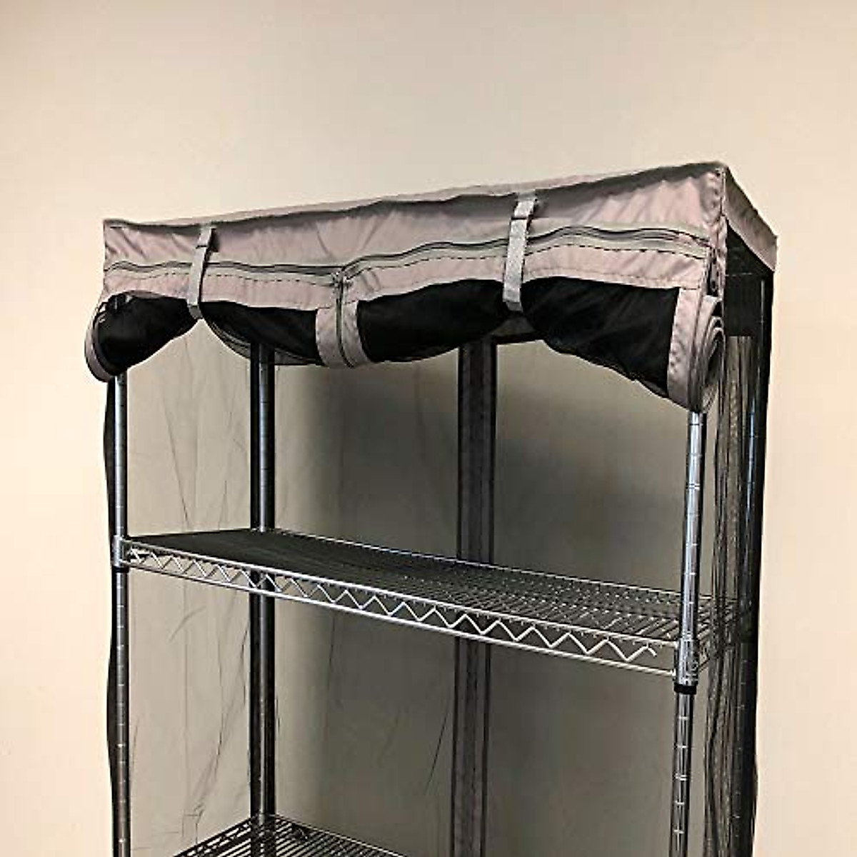 Formosa Covers Storage Shelving Unit Cover fits Racks 48" Wx18 Dx72 H Netting (Cover only)