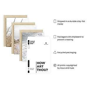 Haus and Hues Beach Pictures Wall Art - Set of 3 Nautical Wall Prints Ocean Pictures For Wall Serene Artwork Coastal Pictures Wall Art Ocean Posters of Beach Scenes Relaxing Wall Art (12x16, Unframed)